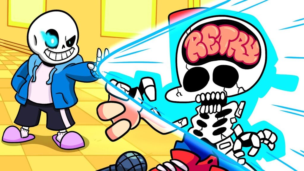 BOYFRIEND vs. SANS! Friday Night Funkin' Logic | Cartoon Animationほか ...